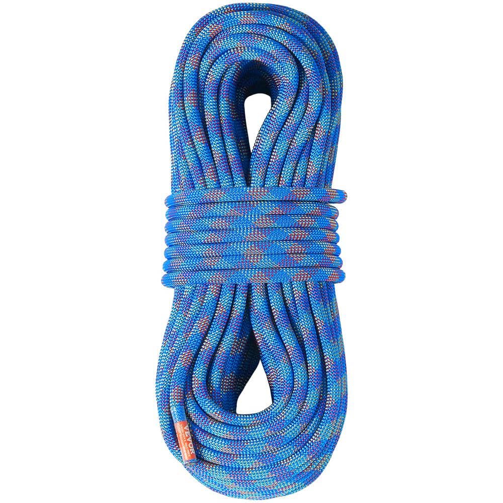 VEVOR 10.2 mm Dynamic Climbing Rope 50 m, 164 ft. Outdoor Rock Climbing ...