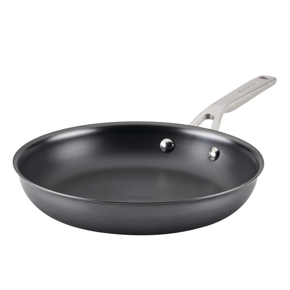 KitchenAid NITRO Carbon Steel 10 in. Carbon Steel Skillet in Gray 48735 ...