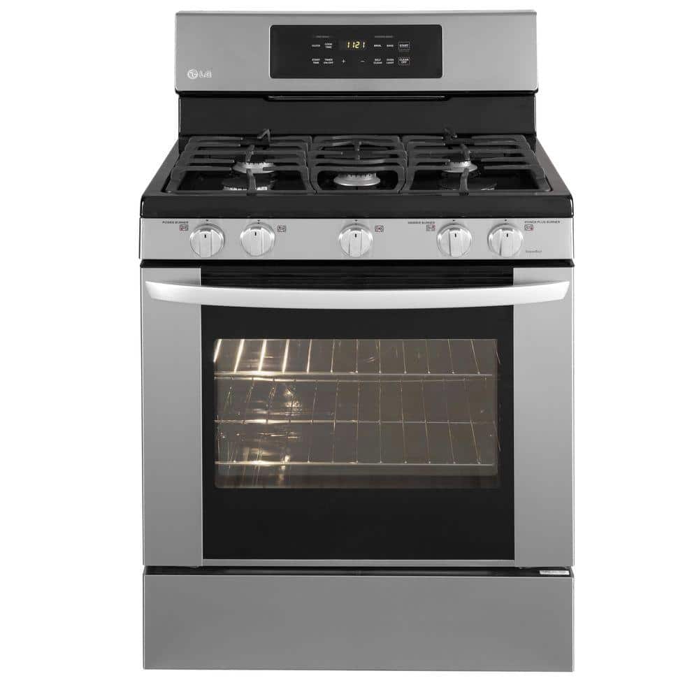 LG 5.4 cu. ft. Gas Range with Self-Cleaning in Stainless Steel ...