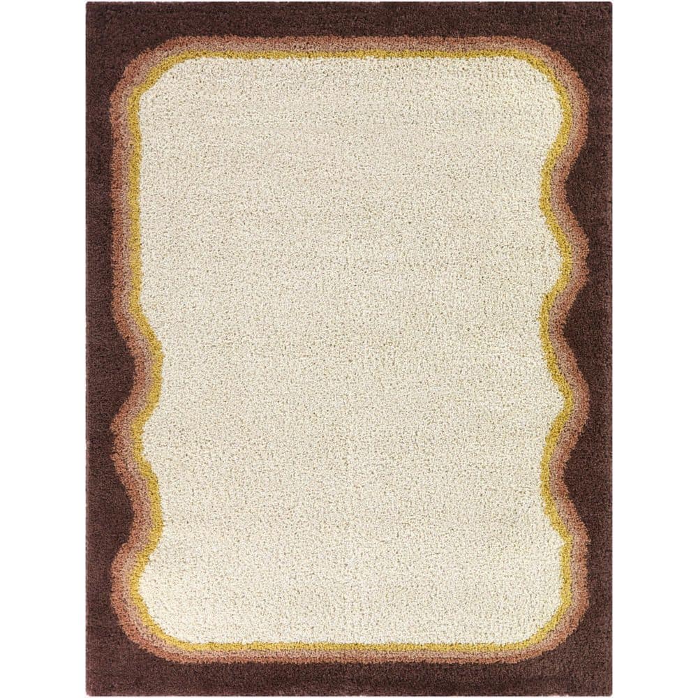 Feinman Wine 7 ft. 10 in. x 10 ft. Border Area Rug 52459612.240305.8 ...