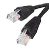 Commercial Electric 7 ft. 24/7-Gauge 8-Wire CAT6 Ethernet Cable, Black ...