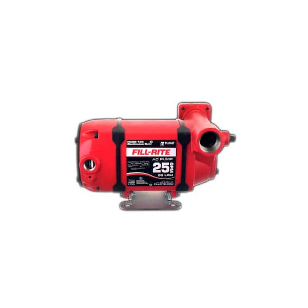 FILL-RITE 120-Volt 25 GPM 1/3 HP Continuous Duty Fuel Transfer Pump ...