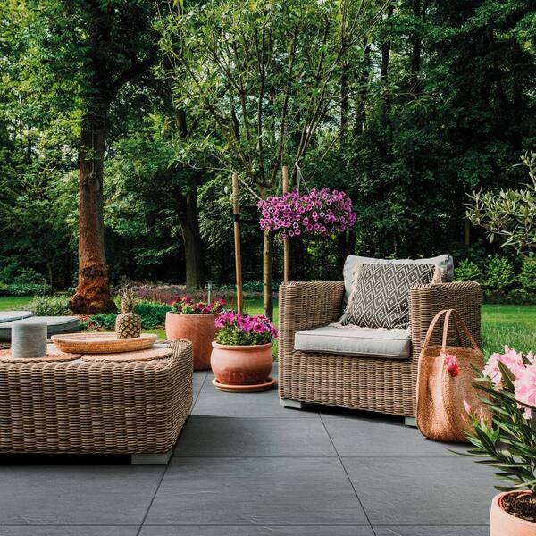 Corso Italia Bluestone Natural Cleft 24 in. x 24 in. x 0.75 in. Stone ...