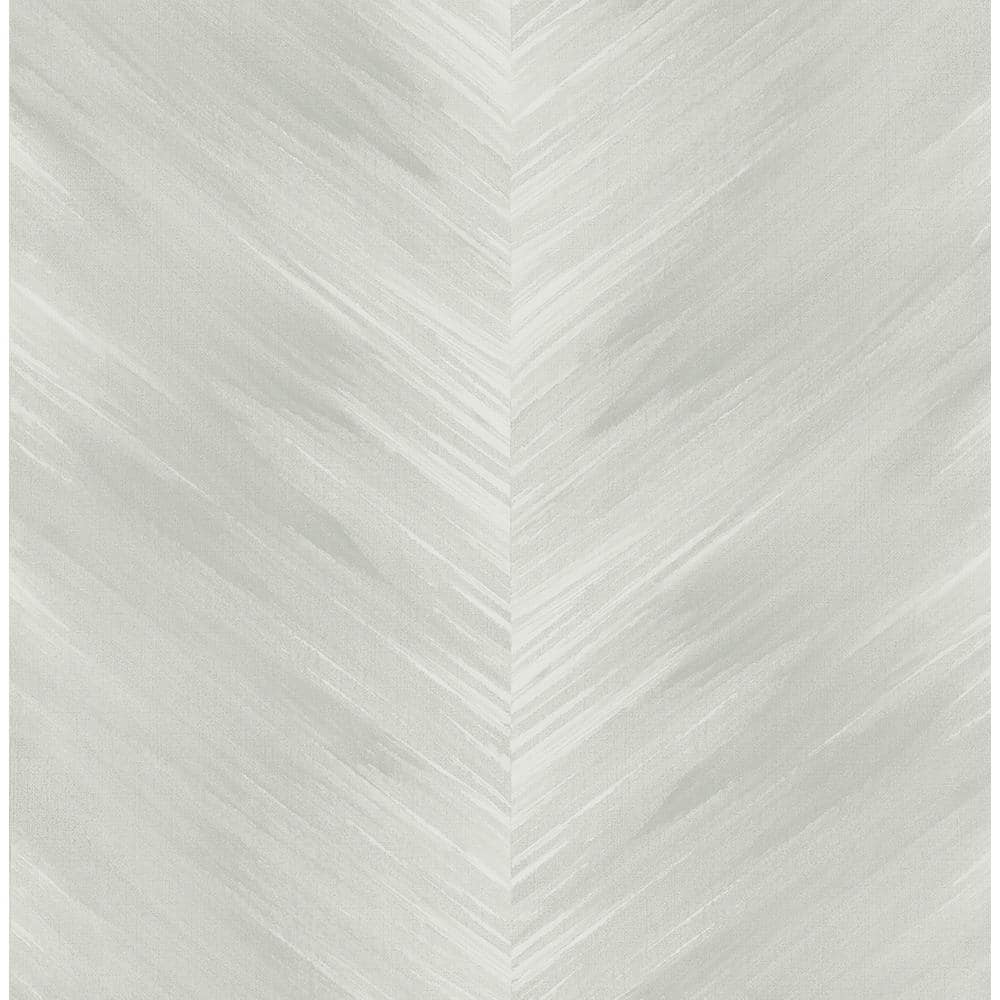 NextWall Daydream Grey Washed Chevron Vinyl Peel and Stick Wallpaper ...