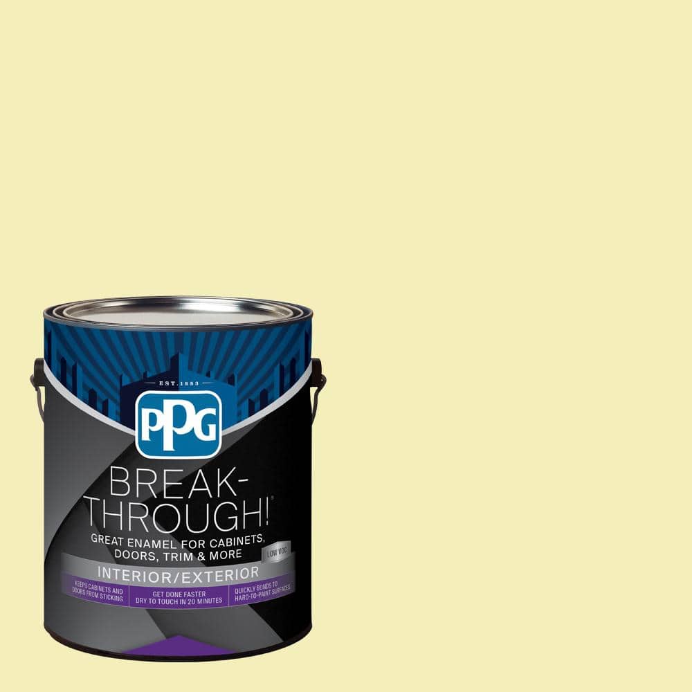 Break-Through! 1 gal. PPG1213-3 Butter Semi-Gloss Door, Trim & Cabinet ...