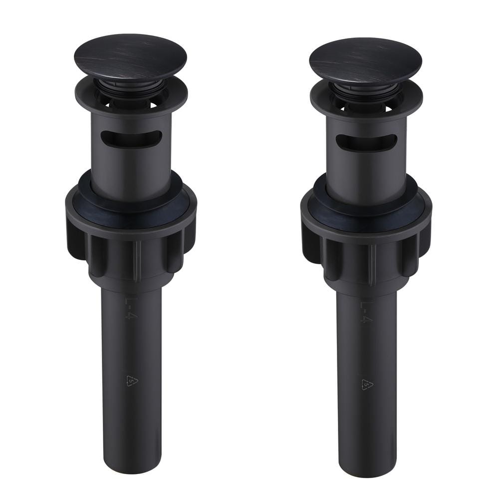 ALEASHA Pop-up Drain Assembly Stopper with Overflow in Oil Rubbed ...