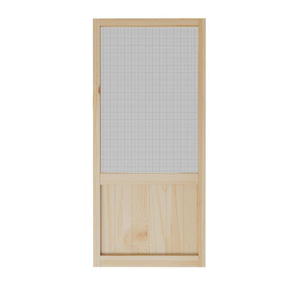 ARK DESIGN 30 in. x 80 in. Rustic Style Universal Unfinished Pine Panel ...