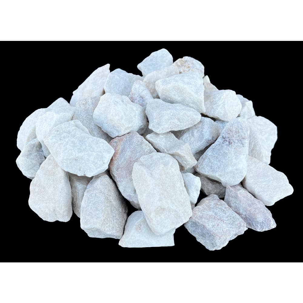 Vigoro 0.4 cu. ft. Premium Bagged White Marble Chip Decorative ...