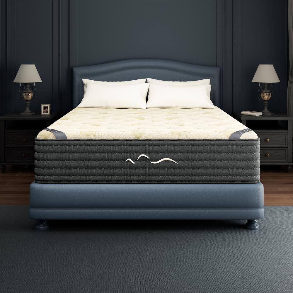 Babo Care Full Firm Hybrid Gel Memory Foam 12 in. Pillow Top with Cozy ...