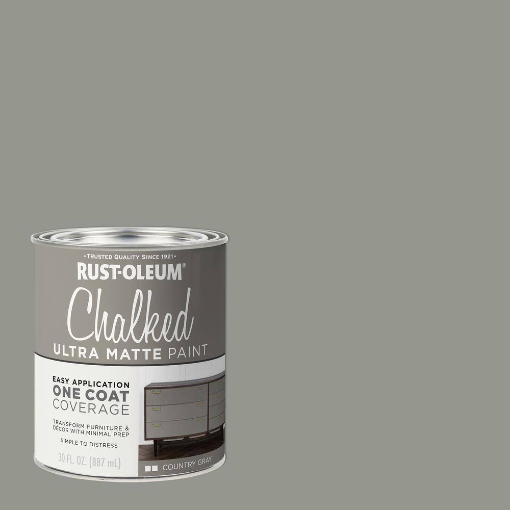 Reviews for Rust-Oleum 30 oz. Chalked Country Gray Ultra Matte Interior ...
