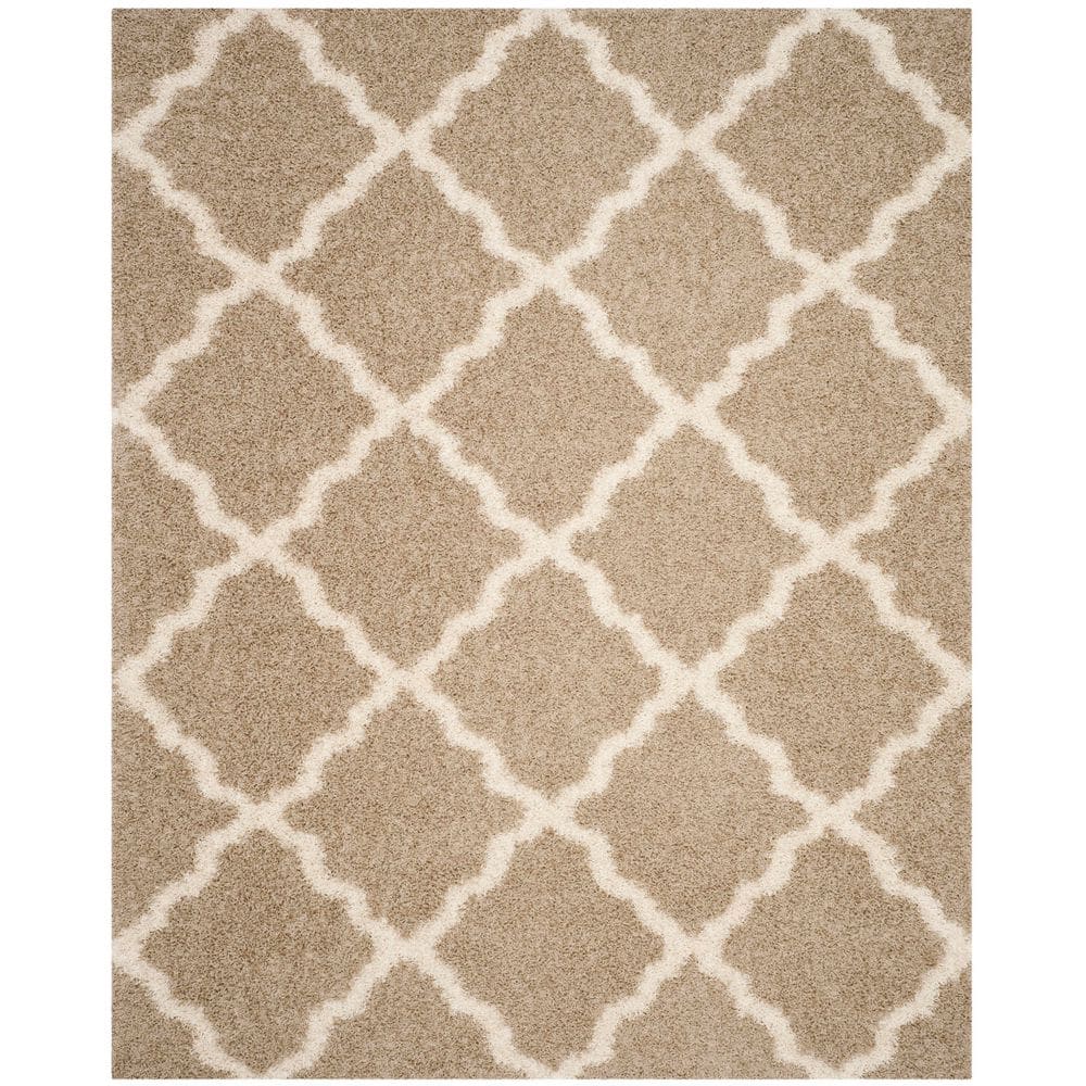 SAFAVIEH Townsend 9 ft. x 12 ft. Beige/Ivory Geometric Area Rug ...