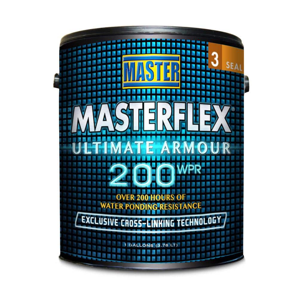 Master 1 Gal. Masterflex Ultimate Armour Asphalt Roof Coating Sealer ...