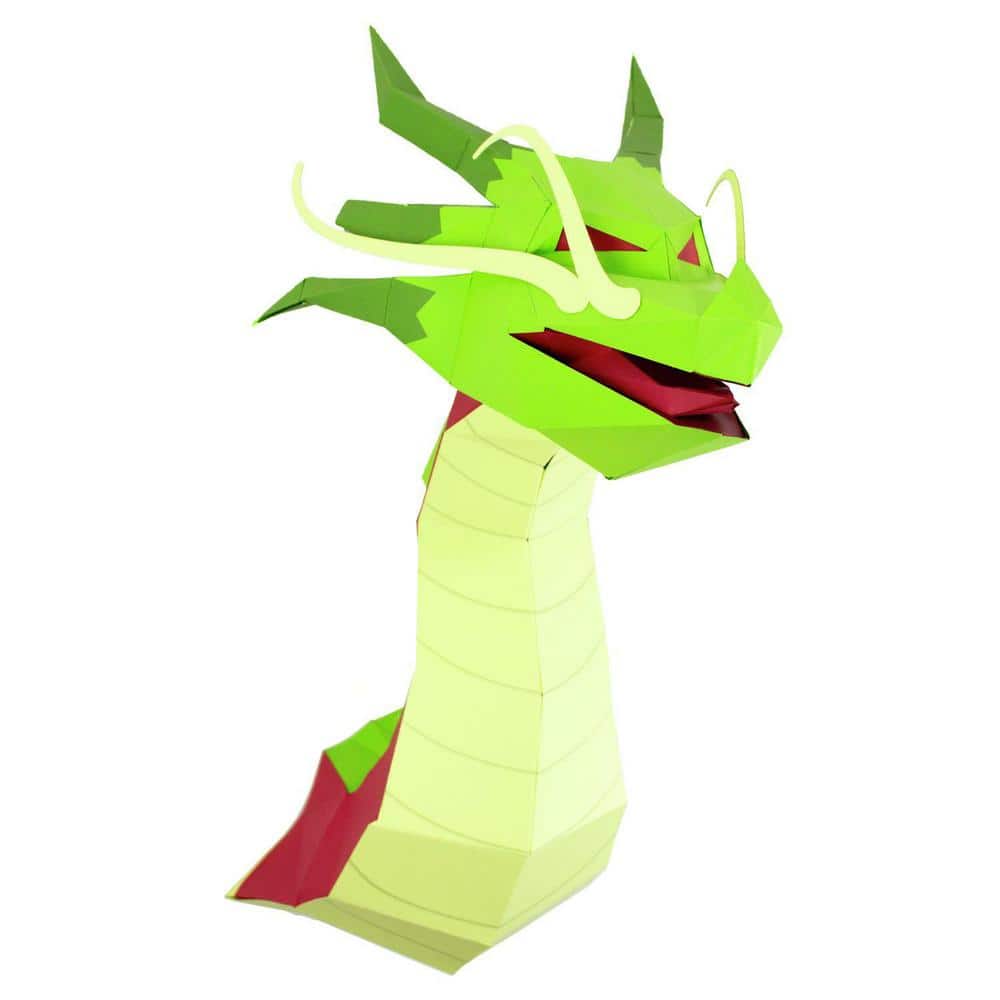 RoomMates Multi Colored 3D Asian Dragon Paper Trophy by Agent Paper ...
