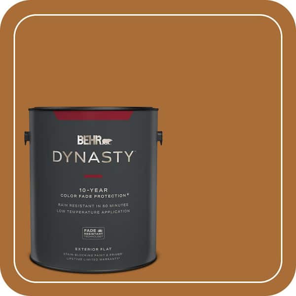 BEHR DYNASTY 1 gal. #280D-7 Sesame Crunch Flat Exterior Stain-Blocking ...