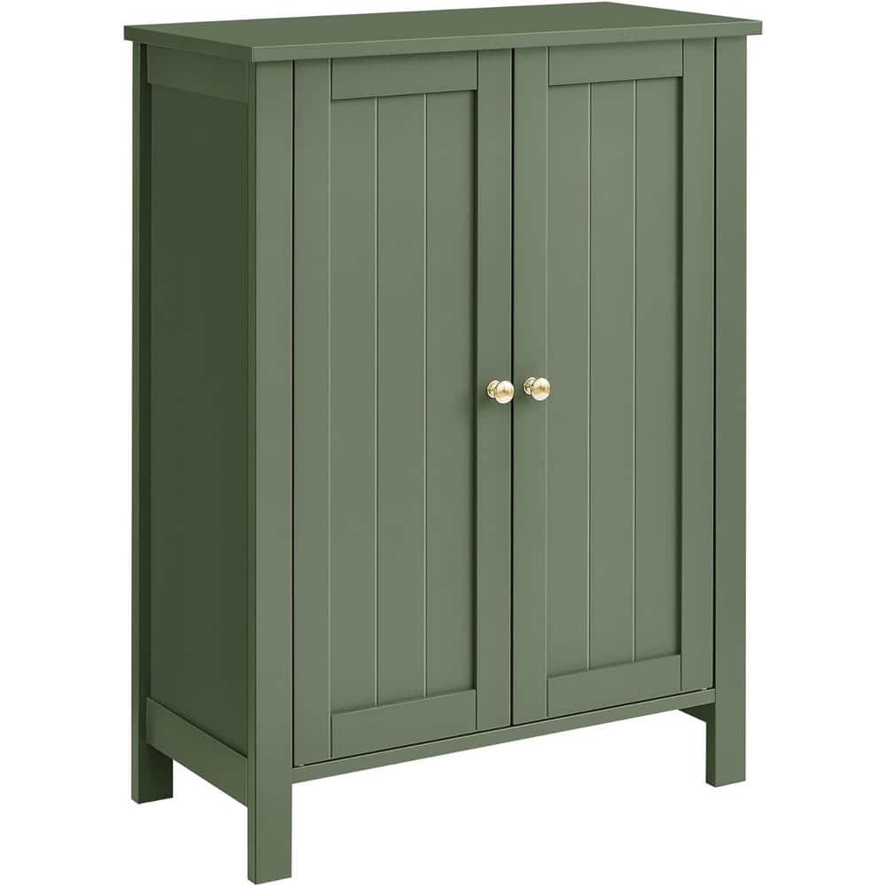 Clavie 11 in. W x 23 in. D x 31 in. H Green Linen Cabinet with 2-Doors ...