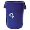 Rubbermaid Commercial Products 44 Gal. Blue Round Brute Recycling ...