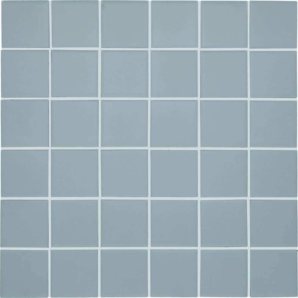 Daltile Restore Tide Blue 3 in. x 3 in. Matte Ceramic Mosaic Tile ...
