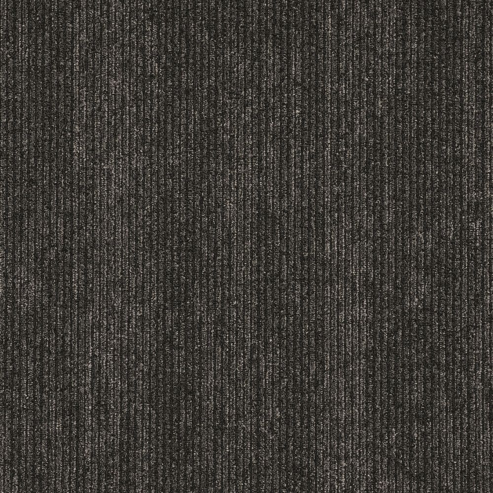 Mohawk 24 in. x 24 in. Textured Loop Carpet - Elite -Color Ebony EB310 ...