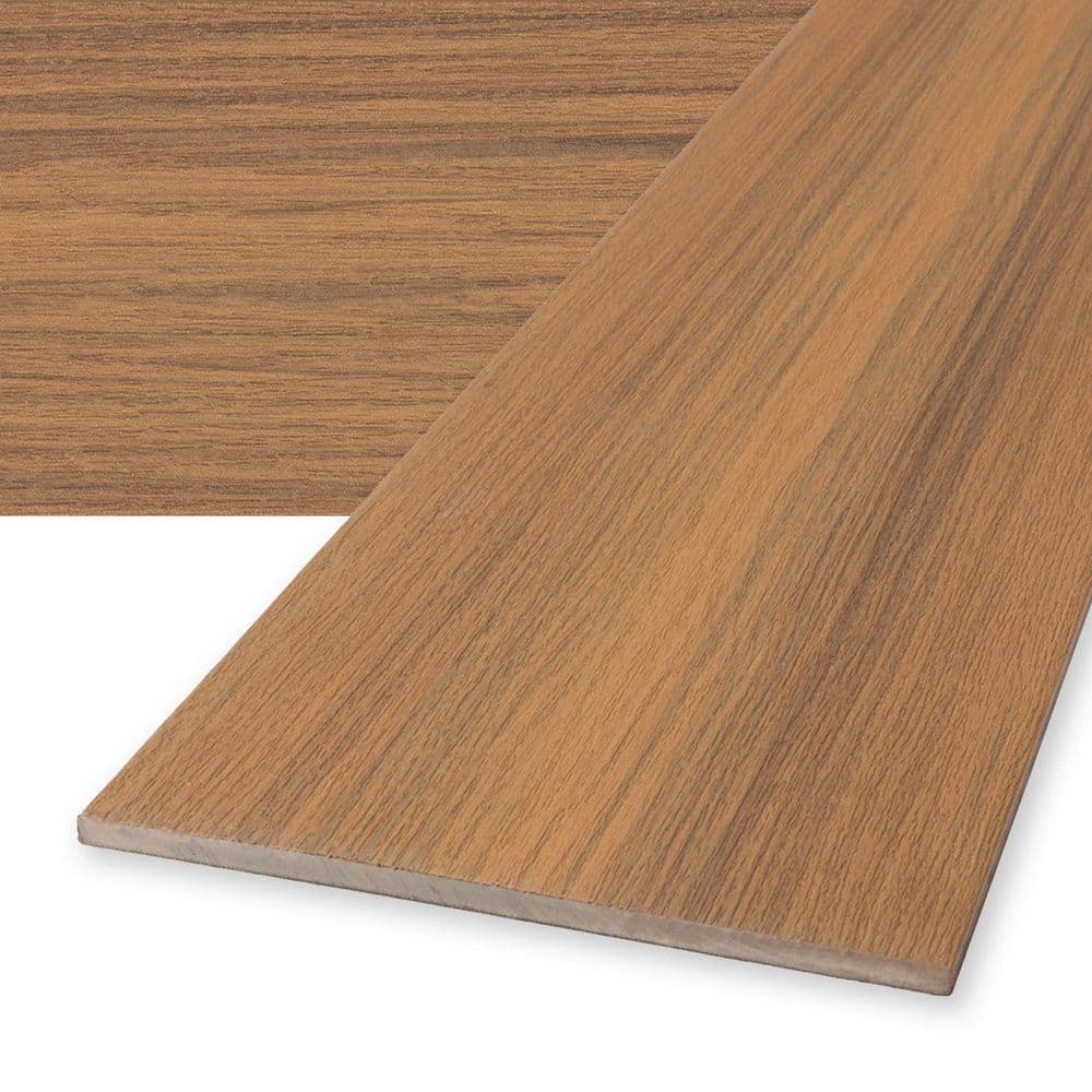 Deckorators Voyage 1/2 in. x 12 in. x 12 ft. Sedona Brown Composite ...
