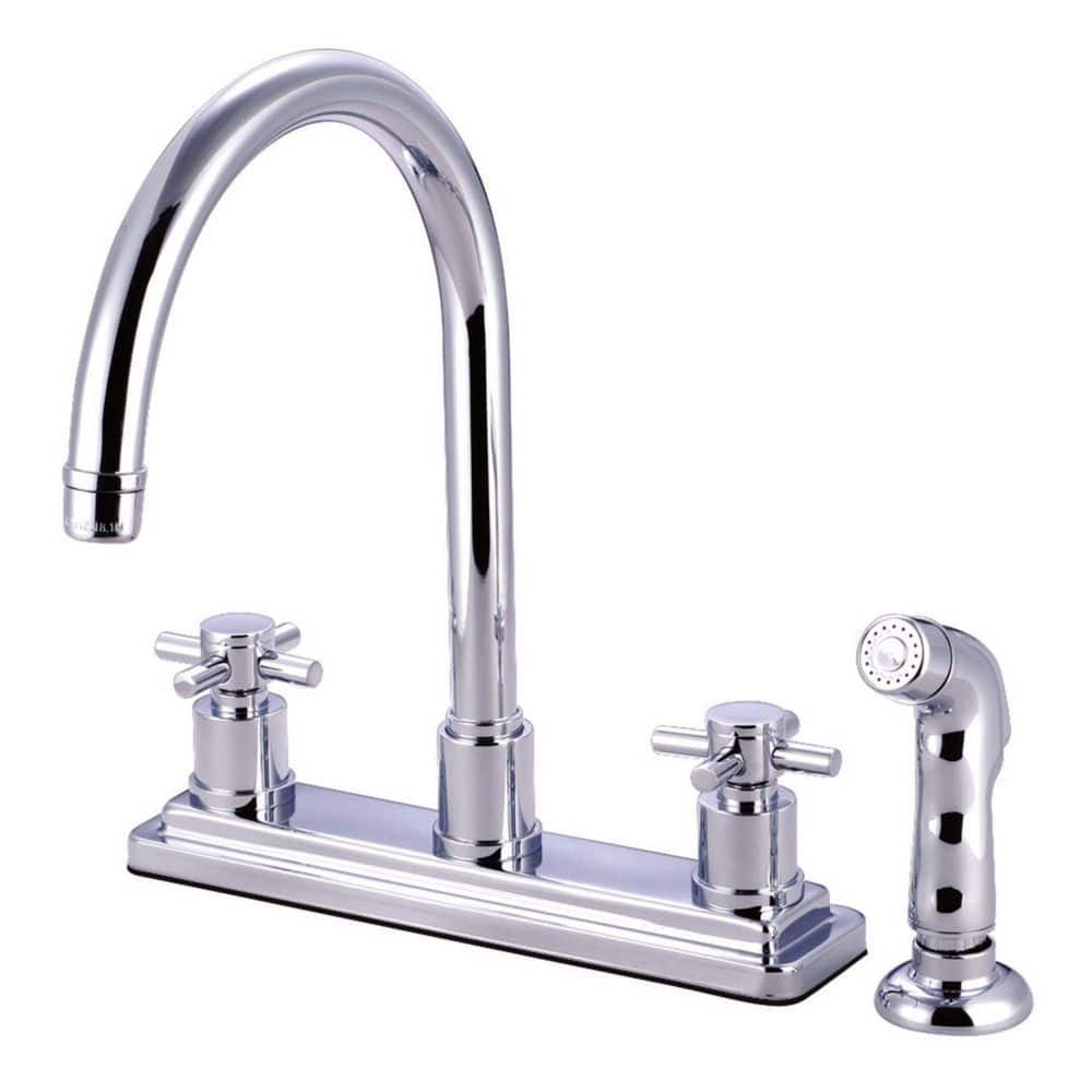 Kingston Brass Concord 2-Handle Deck Mount Centerset Kitchen Faucets ...