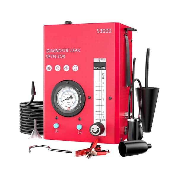 Oyezvary Automotive Smoke Machine w/ Built-in Air Compressor, Pressure ...