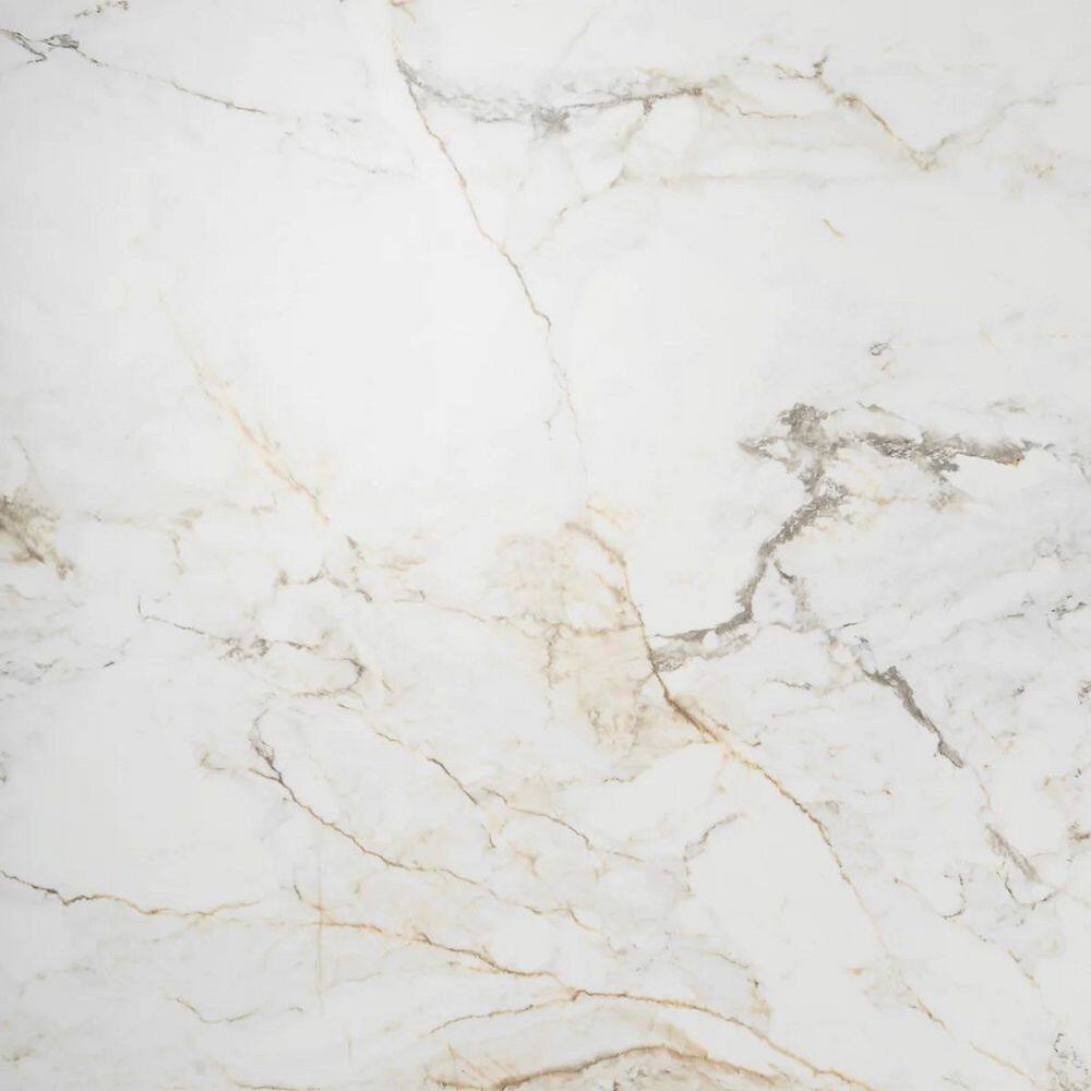 Ivy Hill Tile Tavani Calacatta Gold 47.24 in. x 47.24 in. Marble Look Matte Porcelain Floor and ...