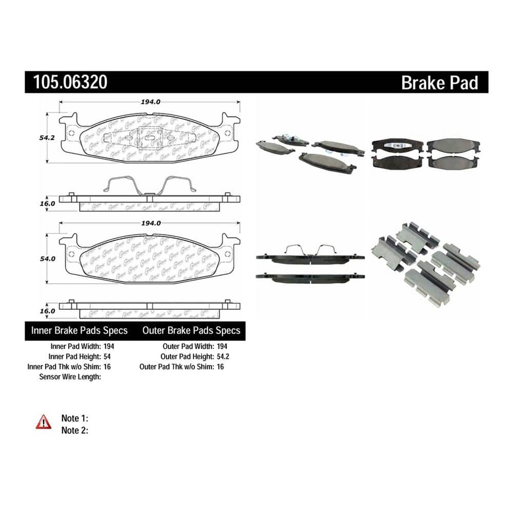 Centric Parts Disc Brake Pad Set 105.06320