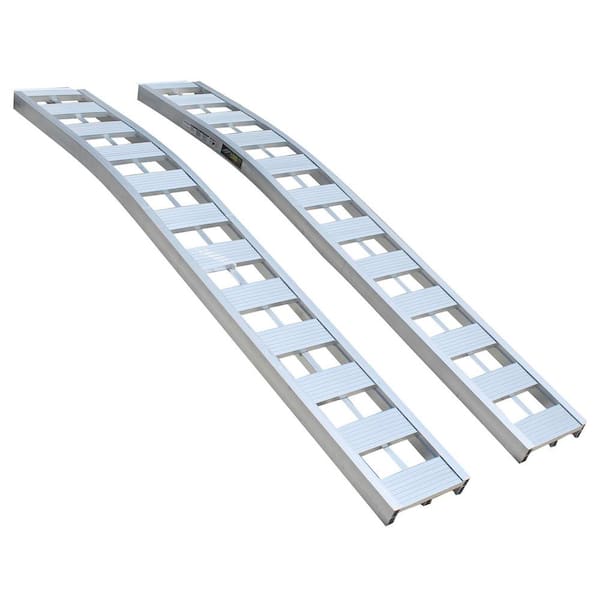 Erickson 12 in. x 90 in. Aluminum Non-Folding Arched Ramp (1-Pair) 7486 ...