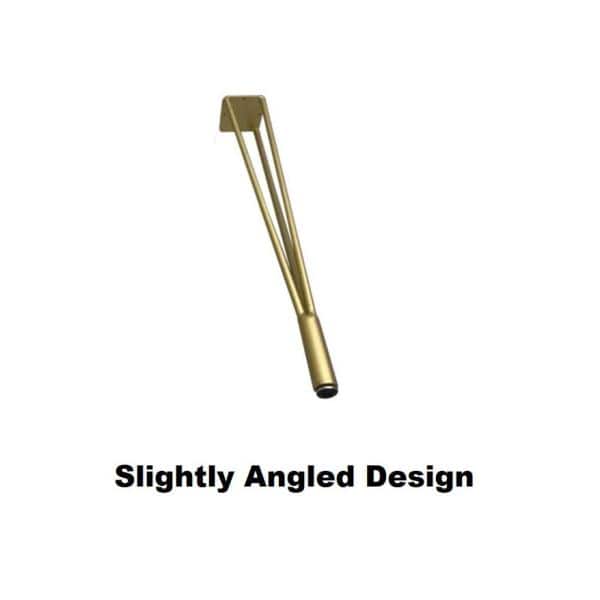 Brushed gold hairpin legs store