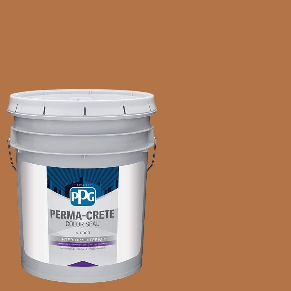 Perma-Crete Color Seal 5 gal. PPG16-21 Fresh Praline Satin Interior ...