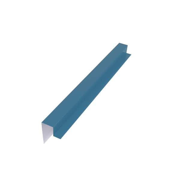 Fabral AJ3 0.813 in. x 2.25 in. x 10.5 ft. Caribbean Blue Steel J ...