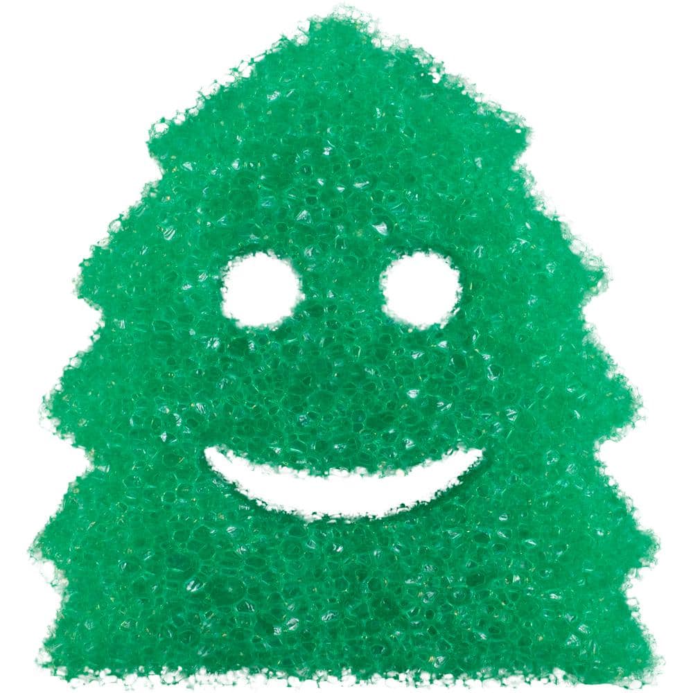 Scrub Daddy Special Edition Winter Green Tree Sponge 810044134230 - The ...