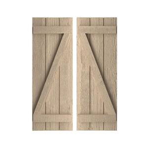 Ekena Millwork 22 in. x 84 in. Timberthane Polyurethane 4-Board Joined ...