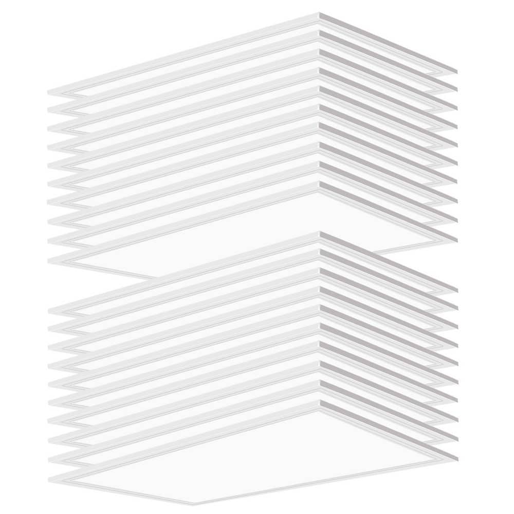 Bieuoram 2 ft. x 4 ft. 7800-Lumens Integrated LED Panel Light,5000K ...