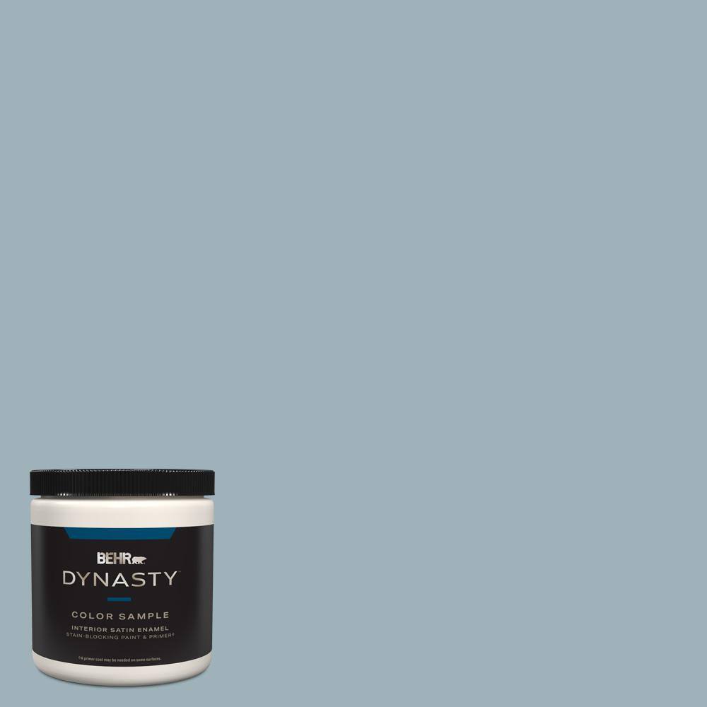 BEHR DYNASTY 8 oz. #MQ5-59 Ovation One-Coat Hide Satin Enamel Stain ...