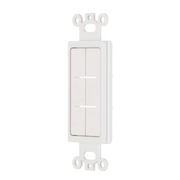 Commercial Electric 1-Gang White Flexible Cable Pass-Through Plastic ...