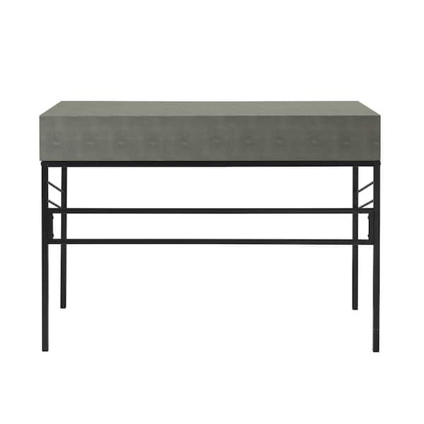 Walker Edison Furniture Company 44 in. Rectangular Grey Faux Walker Edison Furniture Company 44 in. Rectangular Grey Faux