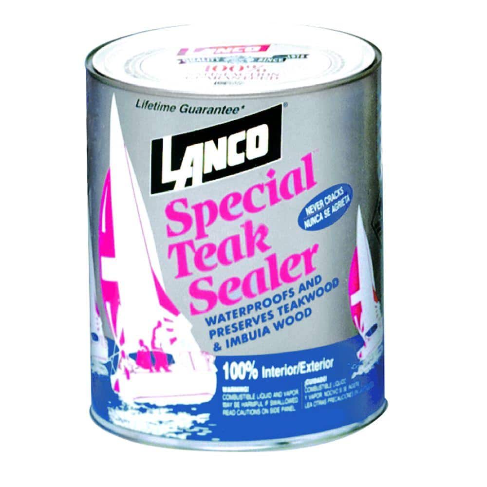 Lanco 1 qt. Oil Clear Teak Sealer TS100-5 - The Home Depot