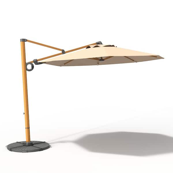 BANSA ROSE 10 ft. Aluminum Round Cantilever Umbrella, Outdoor Patio ... BANSA ROSE 10 ft. Aluminum Round Cantilever Umbrella, Outdoor Patio ...
