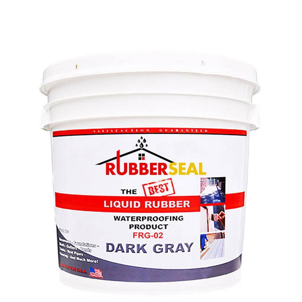 Rubberseal 2 Gal. Gray Liquid Rubber Waterproof Coating Waterproofing ...
