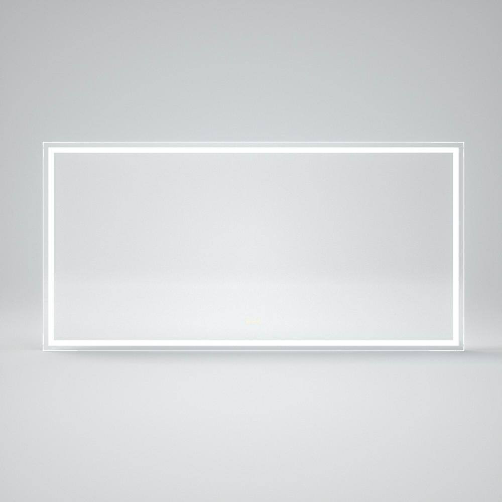 TaiMei TMMV 72 in. W. x 36 in. H Rectangular Frameless LED Light Anti ... TaiMei TMMV 72 in. W. x 36 in. H Rectangular Frameless LED Light Anti ...