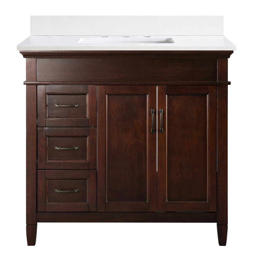 Home Decorators Collection Ashburn 37 in. W x 22 in. D Bath Vanity in ...