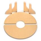 Pole-Wrap 3 in. Paintable MDF Drink Shelf 87DS30