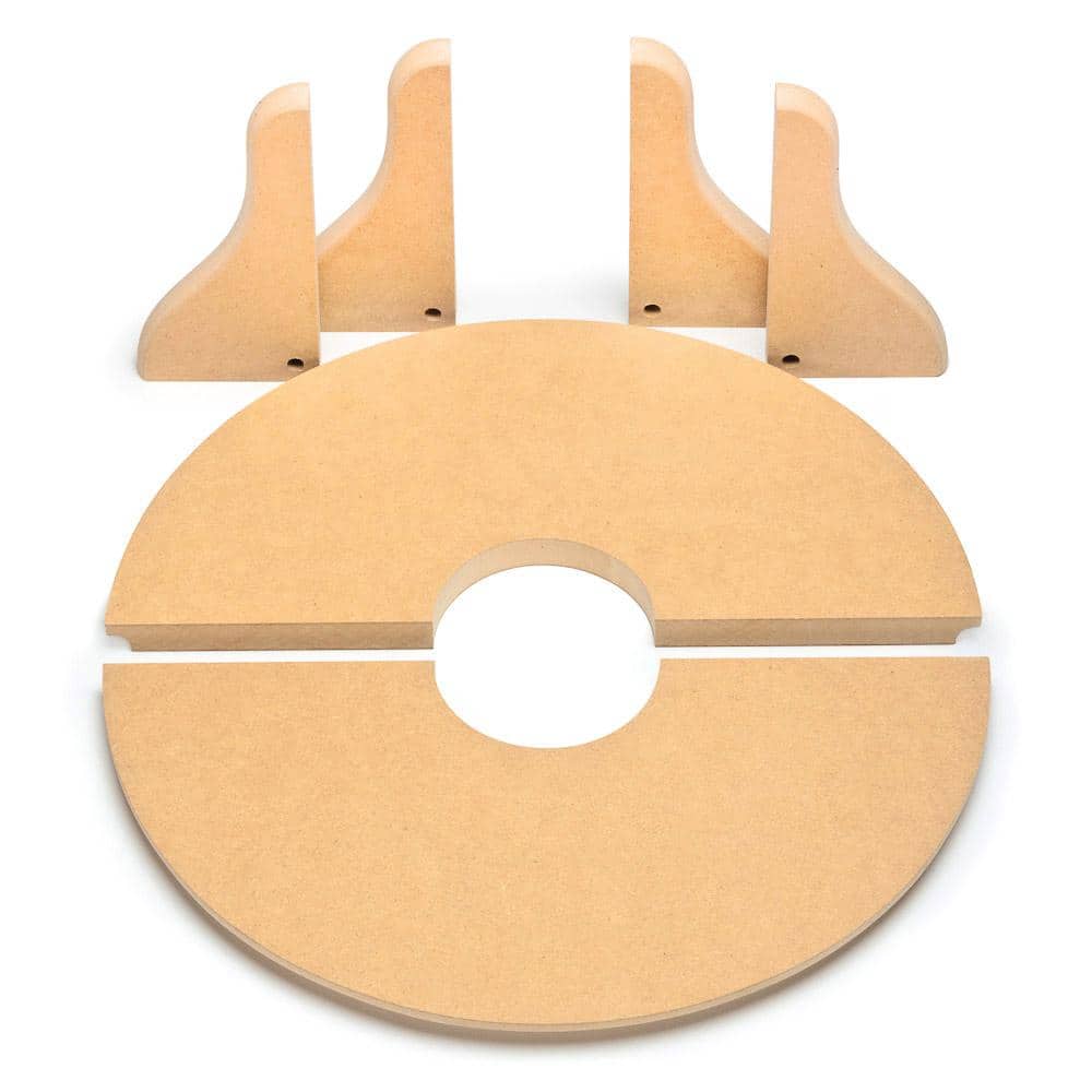 Pole-Wrap 4 in. Paintable MDF Drink Shelf 87DS40 - The Home Depot