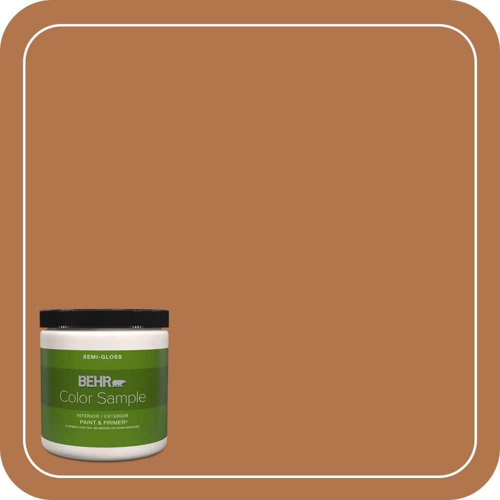 BEHR PREMIUM PLUS 8 oz. #PMD-41 Copper Mine Semi-Gloss Interior ...