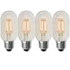 Feit Electric 40-Watt Equivalent T14 Dimmable Straight Filament Clear Glass E26 Vintage Edison ...