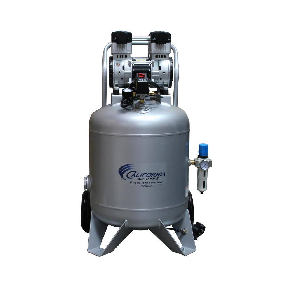 California Air Tools Ultra-Quiet 30 Gal. 220-Volt 60 Hz 2.0 HP Portable ...