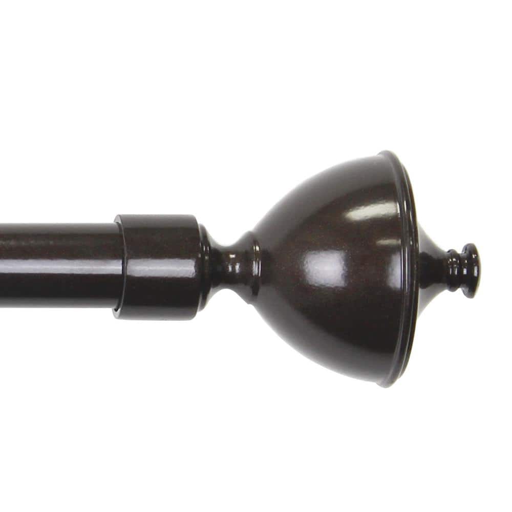 Chicology 24 in. - 48 in. Telescoping 3/4 in. Single Curtain Rod in ...