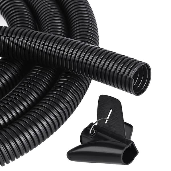 25 ft. 1/2 in. Flame Retardant Split Wire Loom Tubing with Tool ...