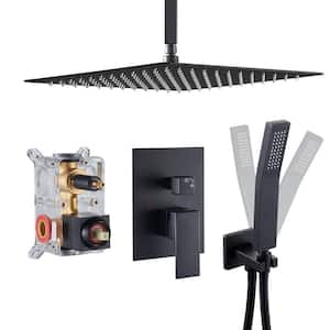 INSTER AIM Single Handle 3-Spray Shower Faucet 2 GPM Ceiling Mount ...